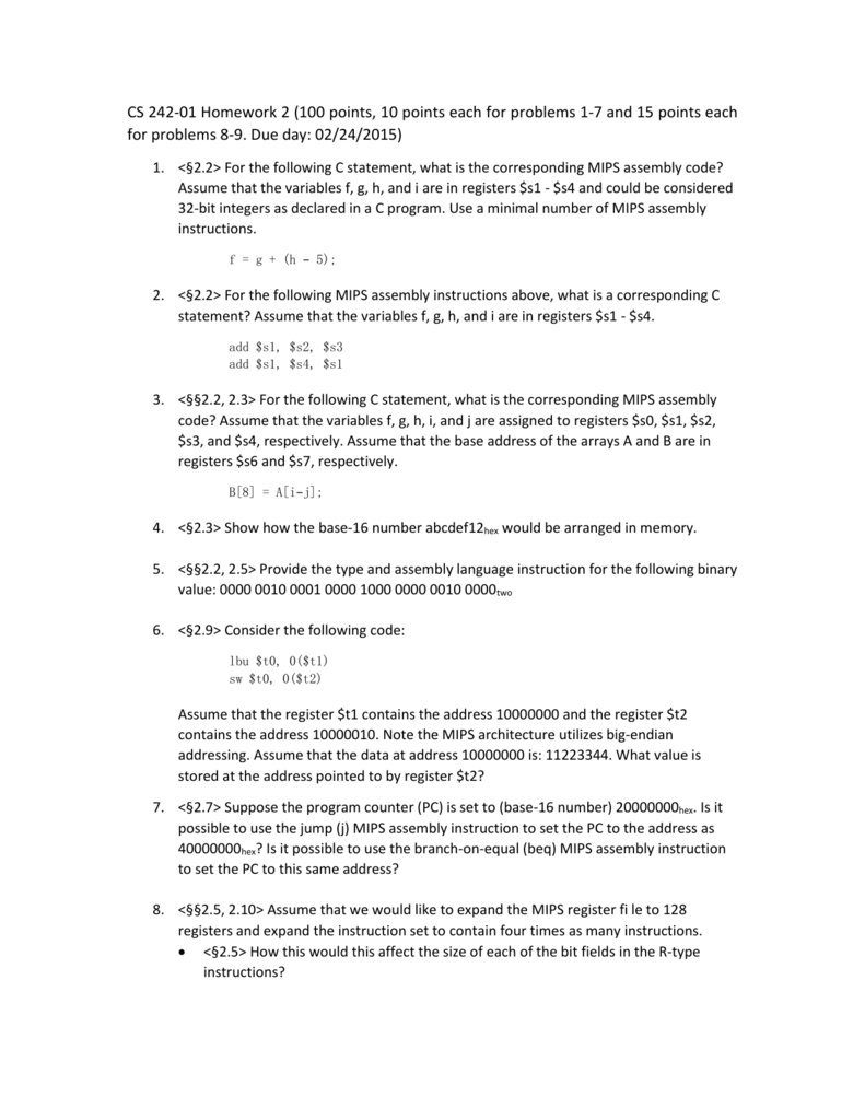 How To Write C Code Into Mips Assemby Likoslonestar