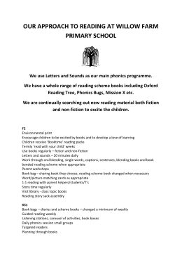 Phonics Observation Form – Completed Example Trainee teacher