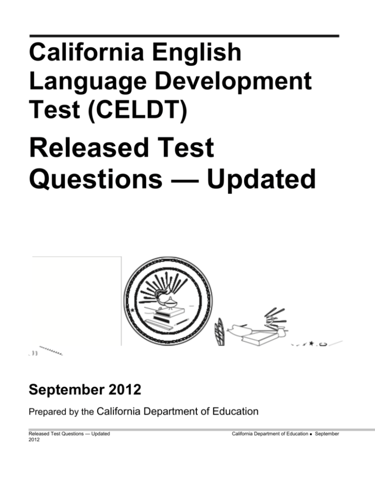 Released Test Questions