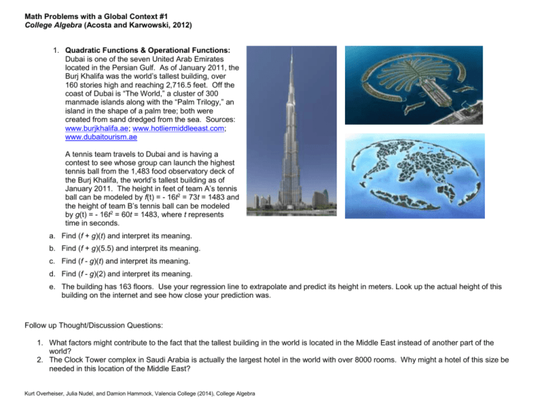 05 Math Problems With A Global Context 1