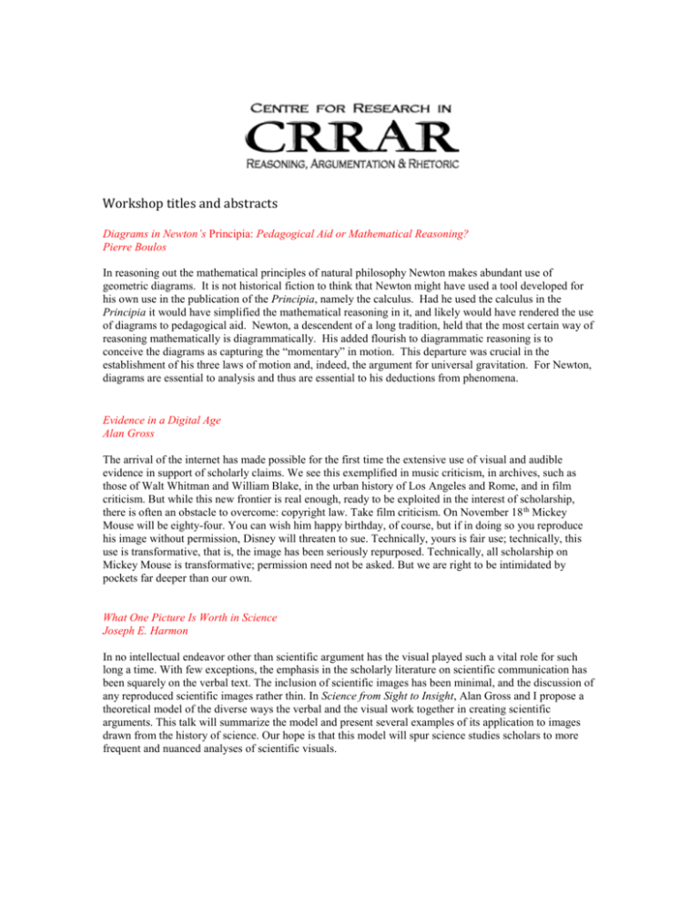 Workshop Titles And Abstracts 1april2526 Workshop Titles And Abstracts 1april2526