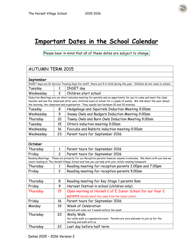 please click here to open dates and events 2015 2016