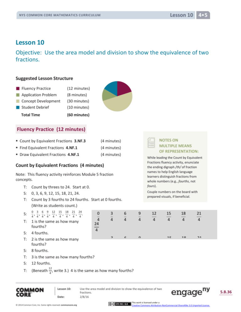 Grade 4 Mathematics Module 5 Topic B Lesson 10 Grade 4 Mathematics Module 5 Topic B Lesson 10
