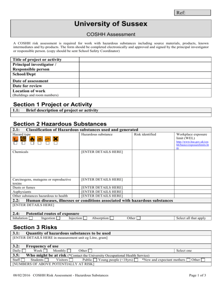 What Is A COSHH Assessment What Is A COSHH Assessment