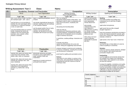 Writing Rubric – NARRATIVE