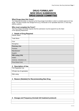 Formulary Addition Request Form