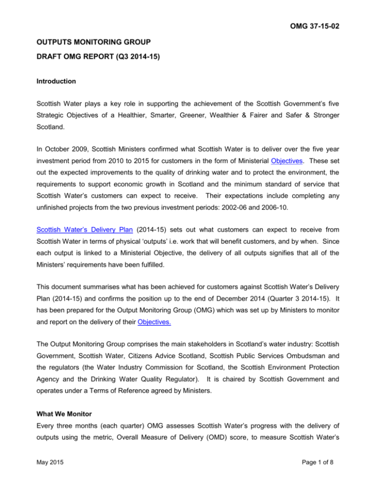 OMG Information Paper - The Scottish Government