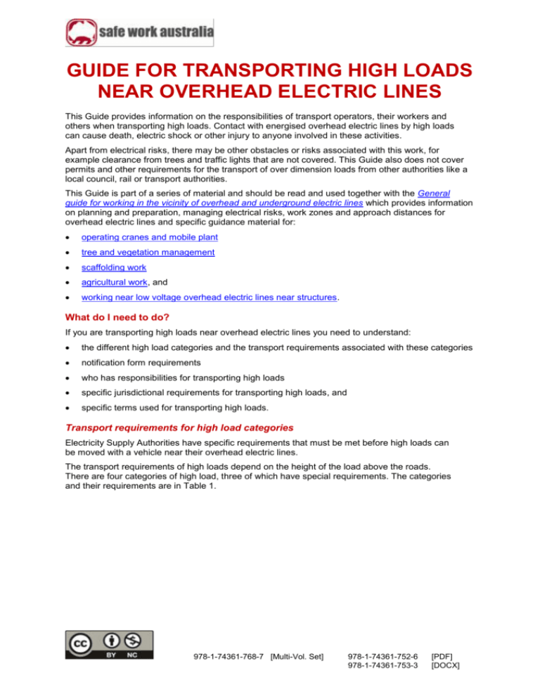 transporting high loads