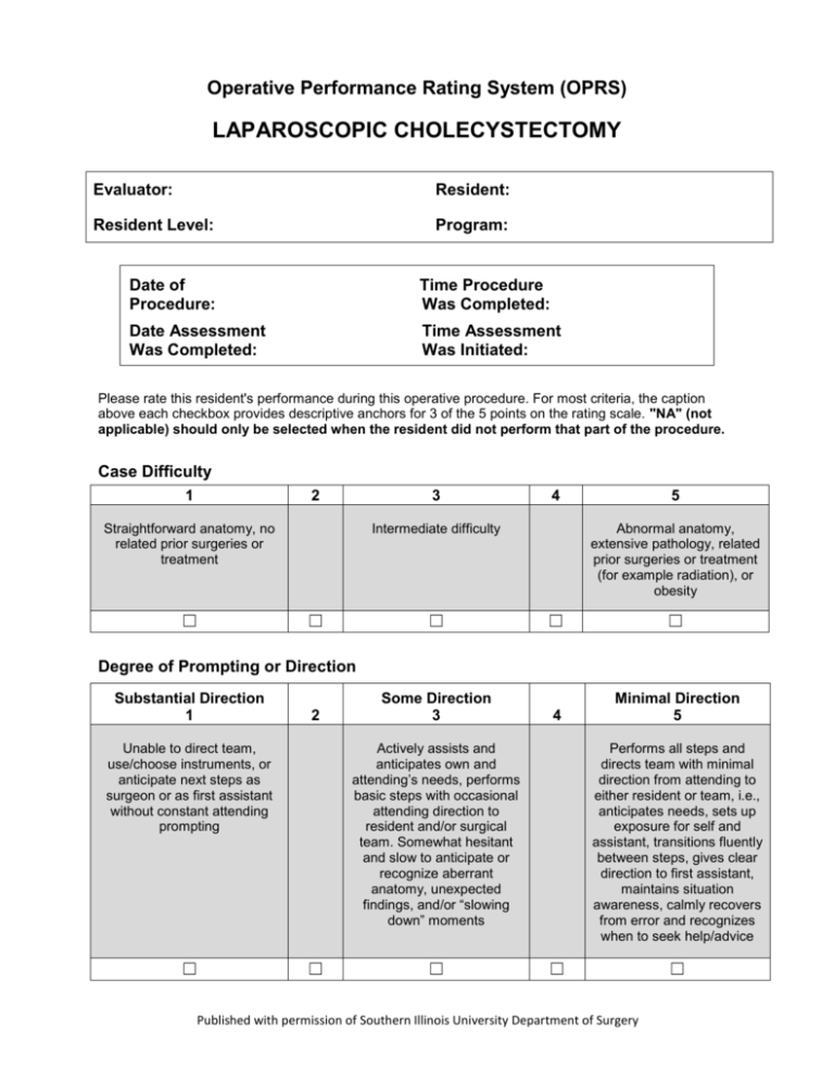 Proposed Template For Rating Forms