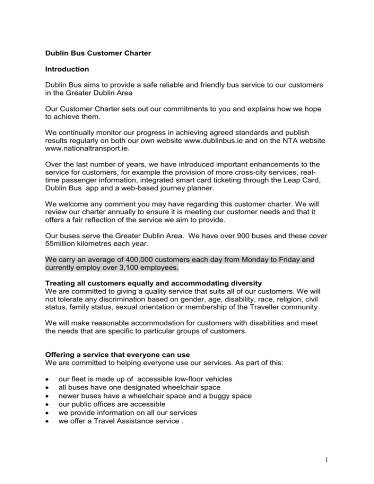 Customer Charter 2011