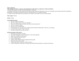 PBL Weather and Me unit