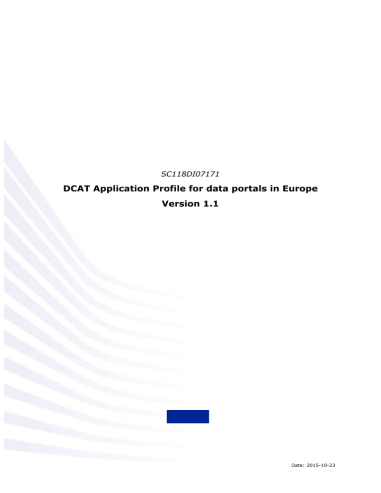 DCAT Application Profile - Joinup