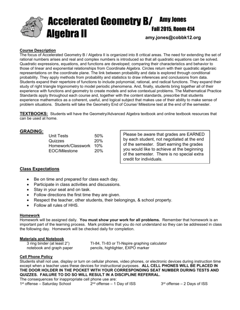 Algebra 1 Part 2