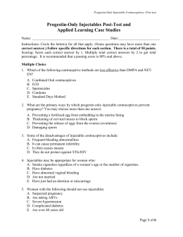 depo provera fact sheet