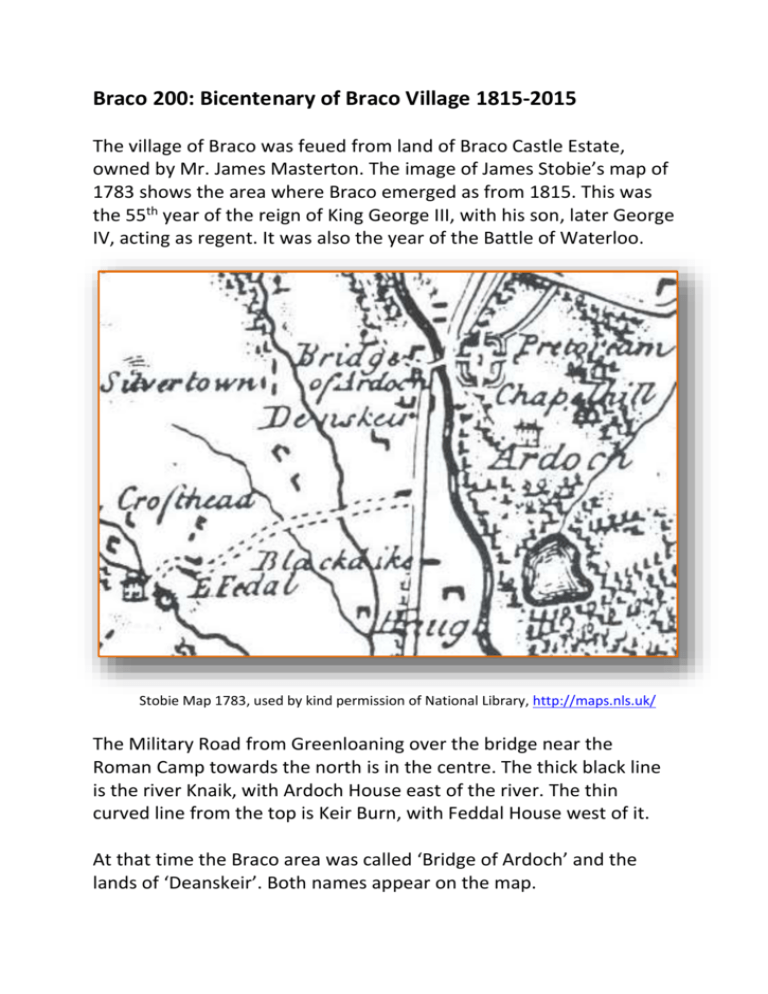 Braco 200 Bicentenary 1815-2015