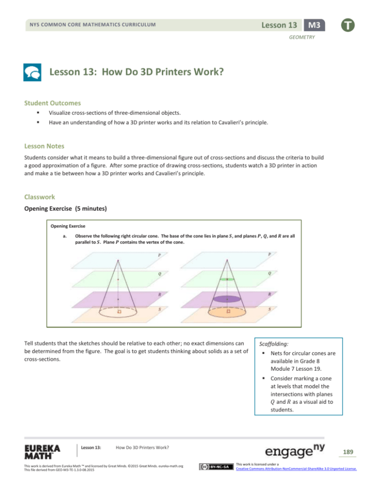 Geometry Module 3 Topic B Lesson 13 Teacher Version