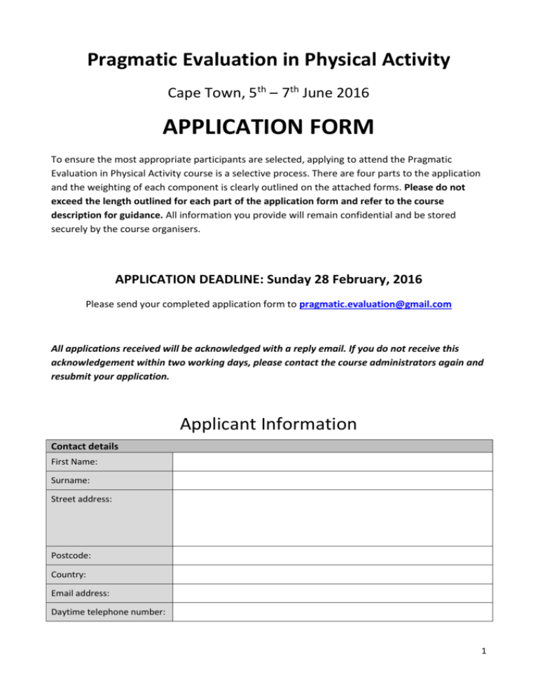 The Application Form Here The Application Form Here