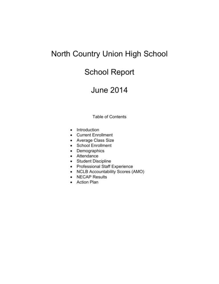 NCUHS School Report Card June 2014