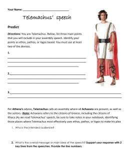 Telemachus Quotes- The Odyssey