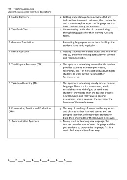 Basic Sentence Structure for Latin