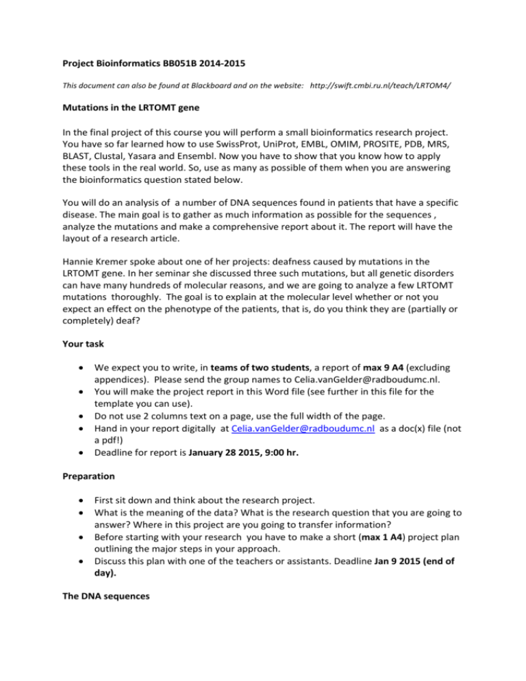 Project Template File