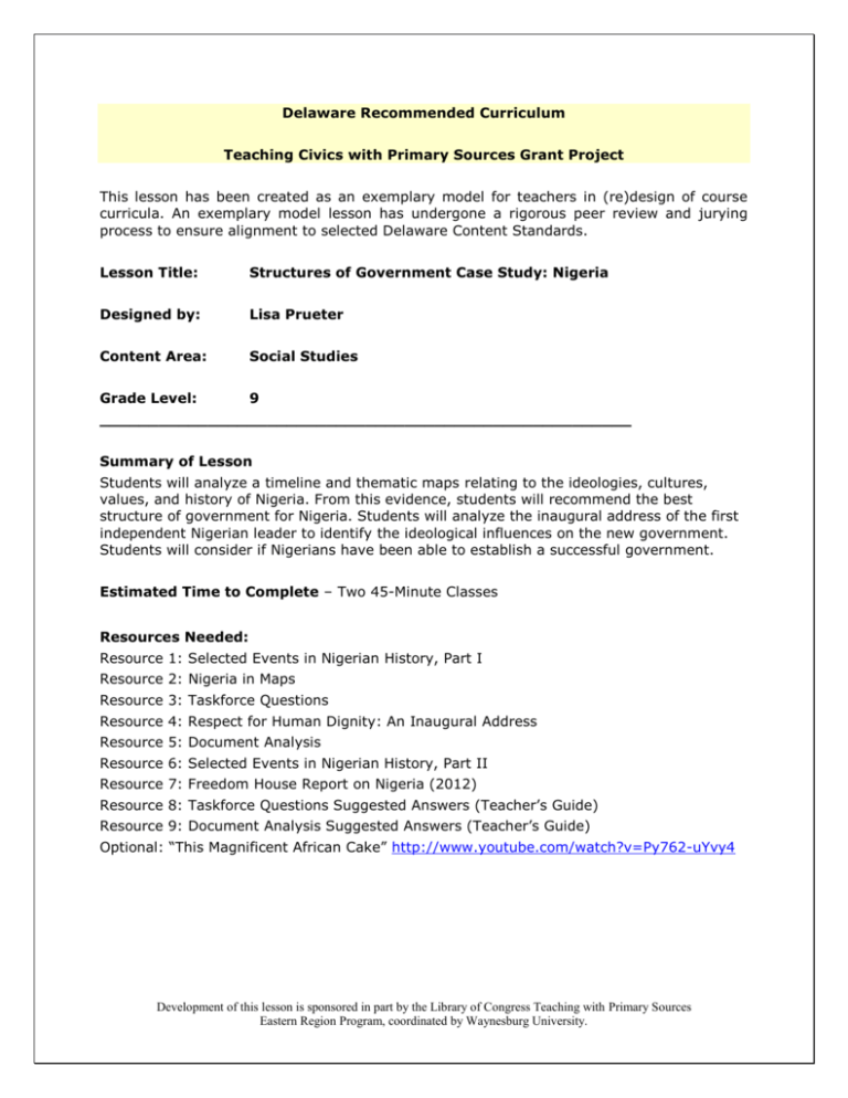 Delaware Model Unit Gallery Template