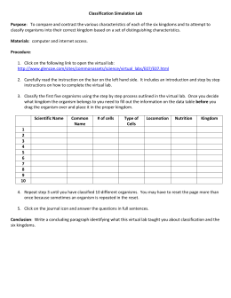 Classification Study Guide Answers