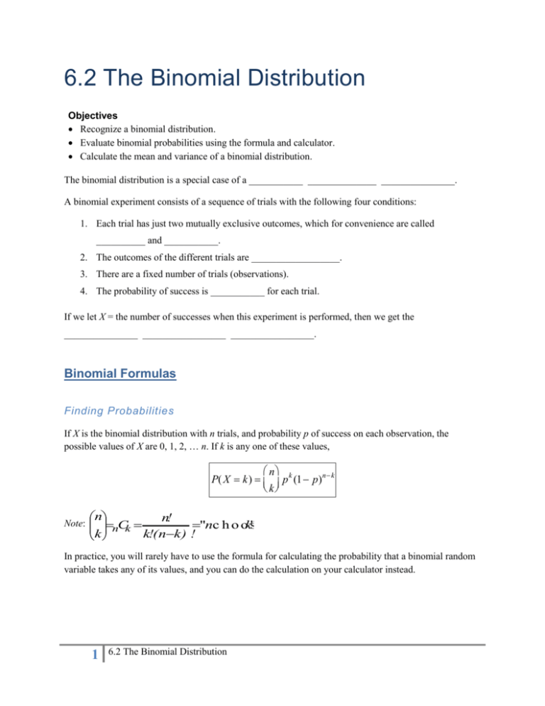How Do The Shape Center And Spread Of A Binomial Distribution