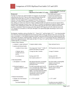 Lower Extremity Functional Scale (LEFS)