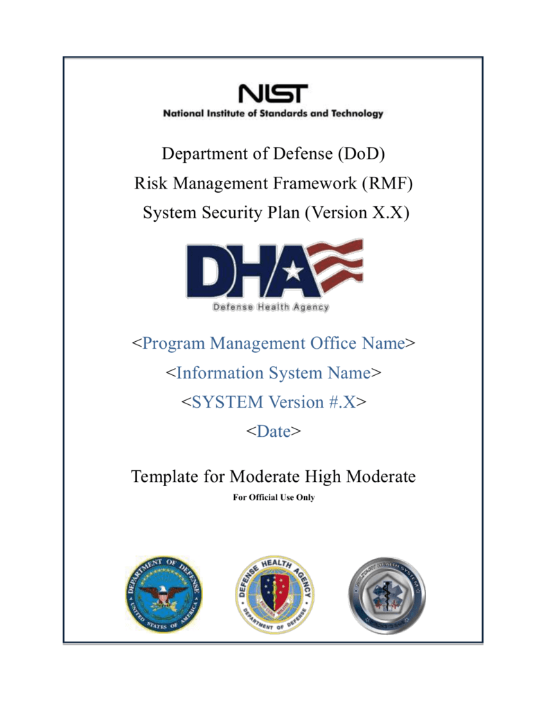RMF System Security Plan Template Include