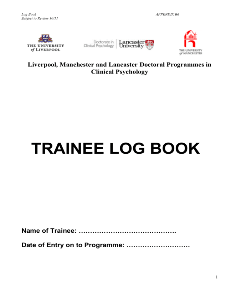 Log Book