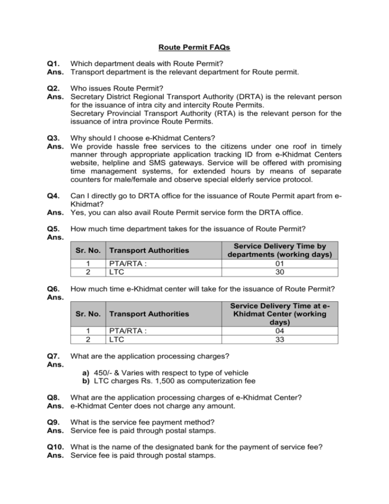 FAQs