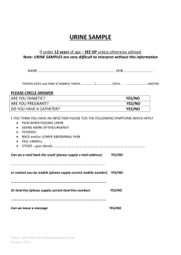 Urinalysis Microscopy Procedure-SOP