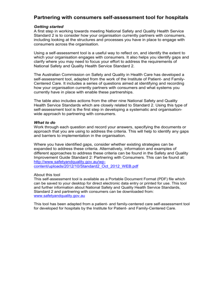 Standard-2-Partnering-with-consumers-self-assessment-tool