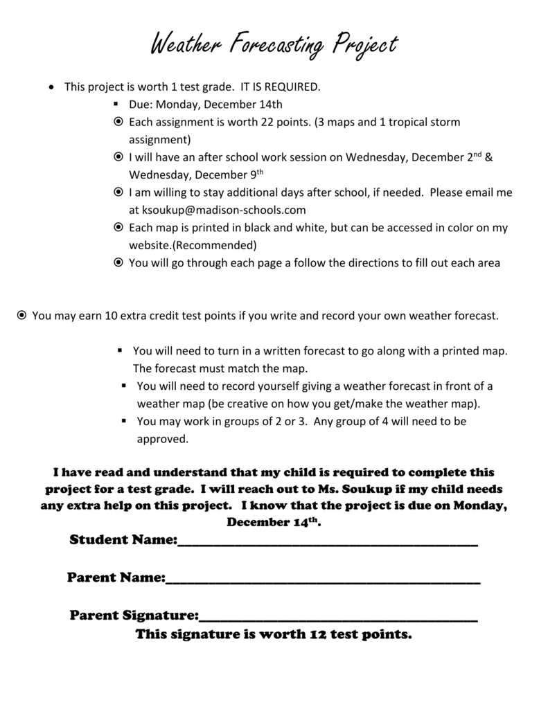 Weather Forecasting Project