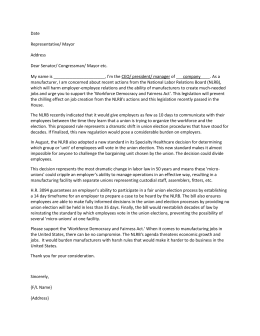 Union Disclaimer of Interest in Bargaining Units