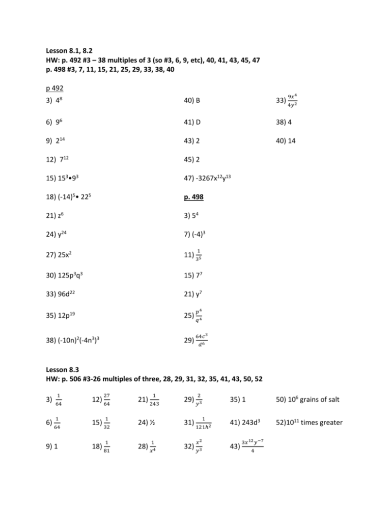 8 1 8 2 Answer Key