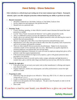 Donning and Removing Nonsterile gloves (Checklist)