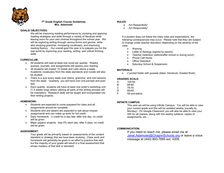 Course Syllabus