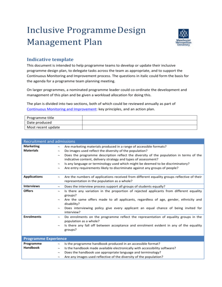 Plan Programme Design Plot To Follow Plan Program Design Plot To