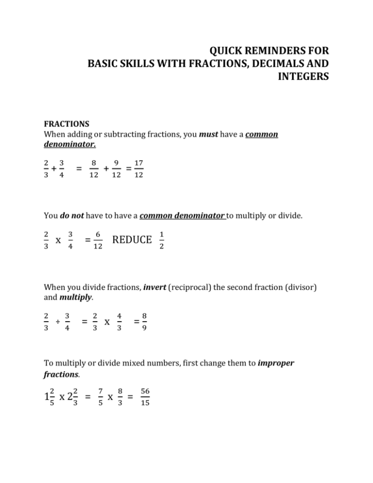 Multiplying And Dividing Multiplying And Dividing