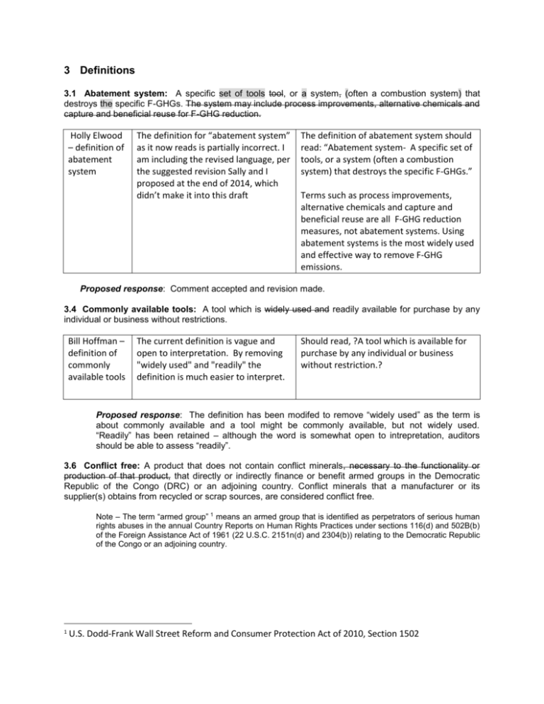 Section 3 Definitions 082615 Section 3 Definitions 082615
