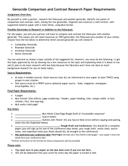 The 8 Stages of Genocide & The Holocaust