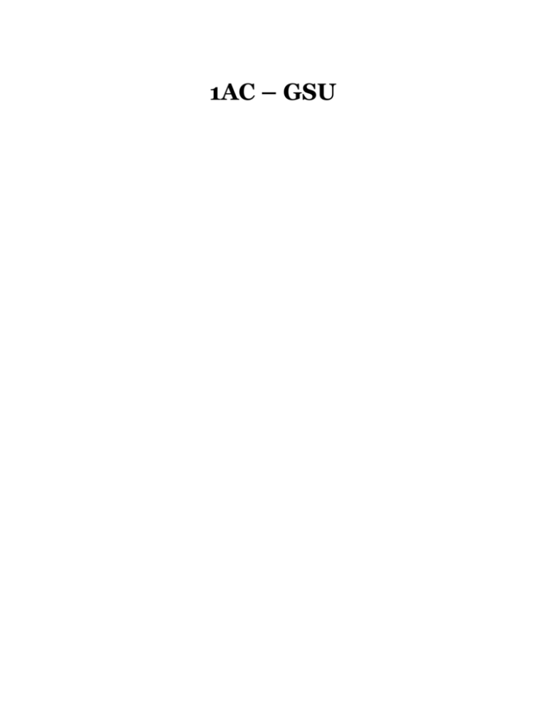 1AC GSU OpenCaselist 2015 16 1AC GSU OpenCaselist 2015 16