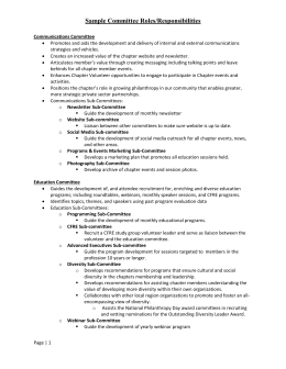 Preparing Terms of Reference