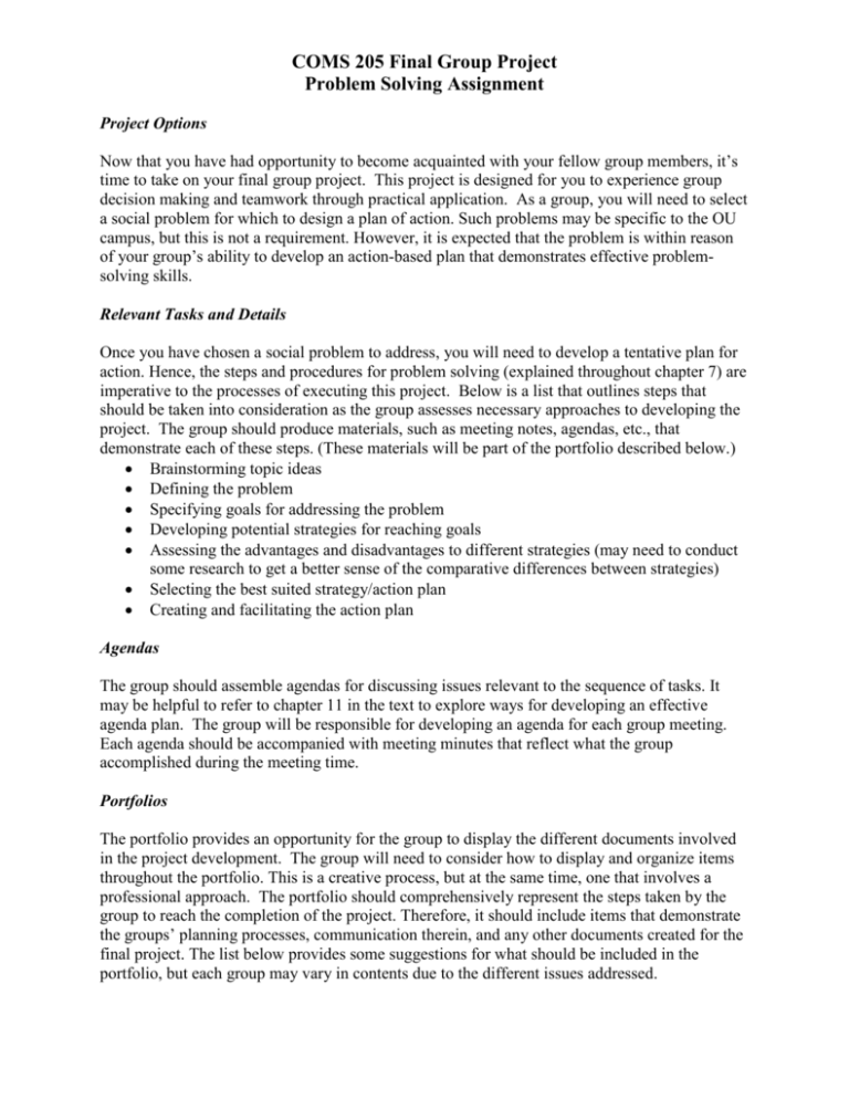 Problem Solving Assignment