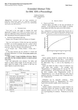 IEEE Conference Paper Template