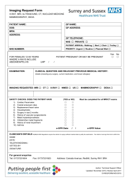 ct treatment form