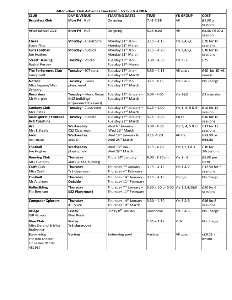 Term 3 4 After School Club Activities Timetable term-3-4-after-school-club-activities-timetable
