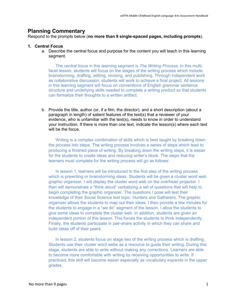 Edtpa Tip Identify Struggling And Above Level Students